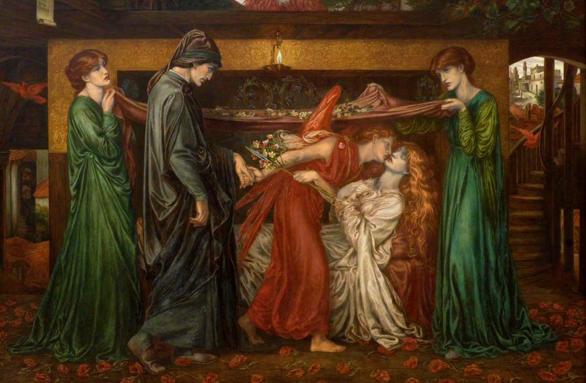 Dante's Dream at the Time of the Death of Beatrice | Dante Gabriel Ros ...