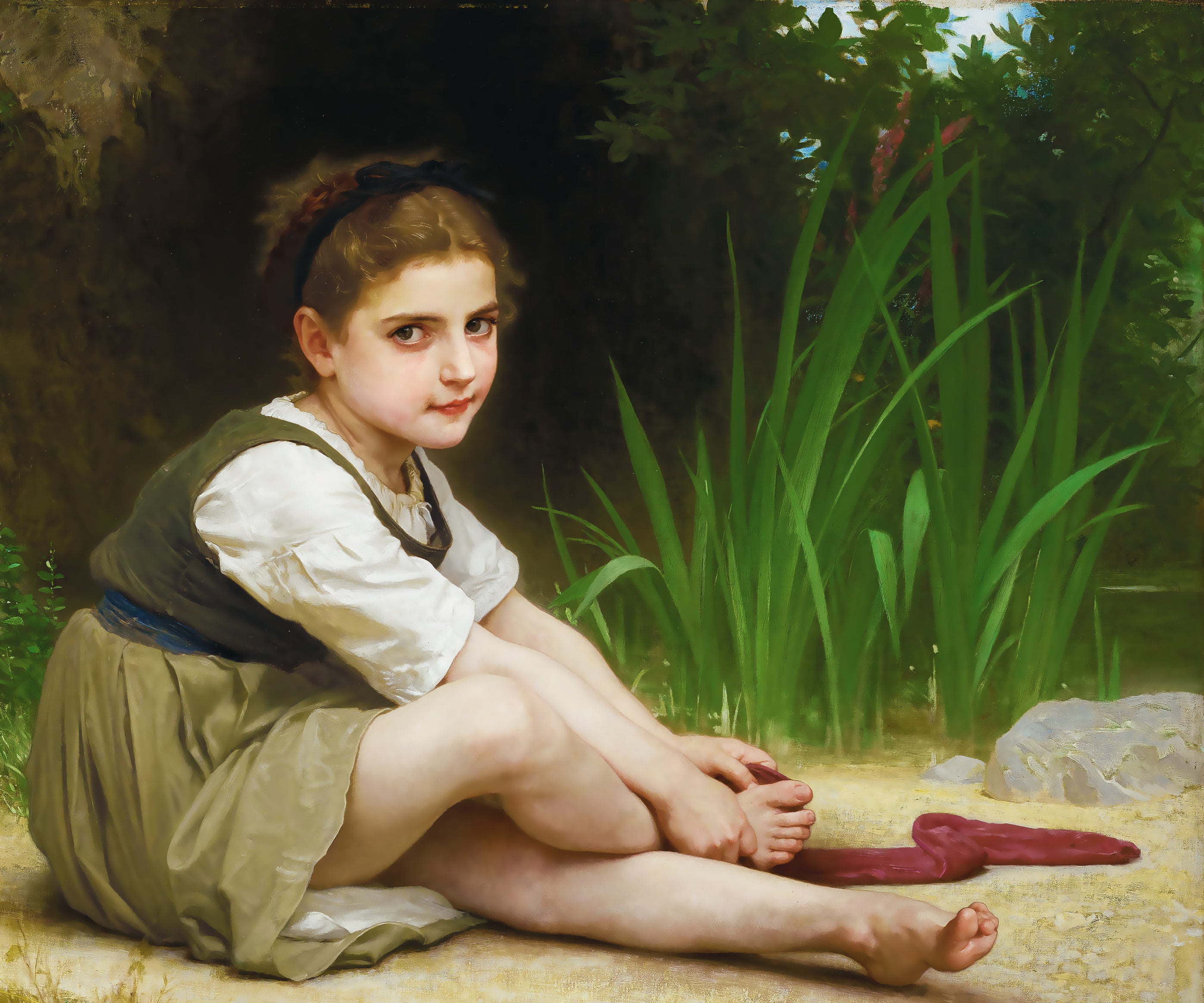 The Edge Of The River | William-Adolphe Bouguereau – Jaded Gem Shop