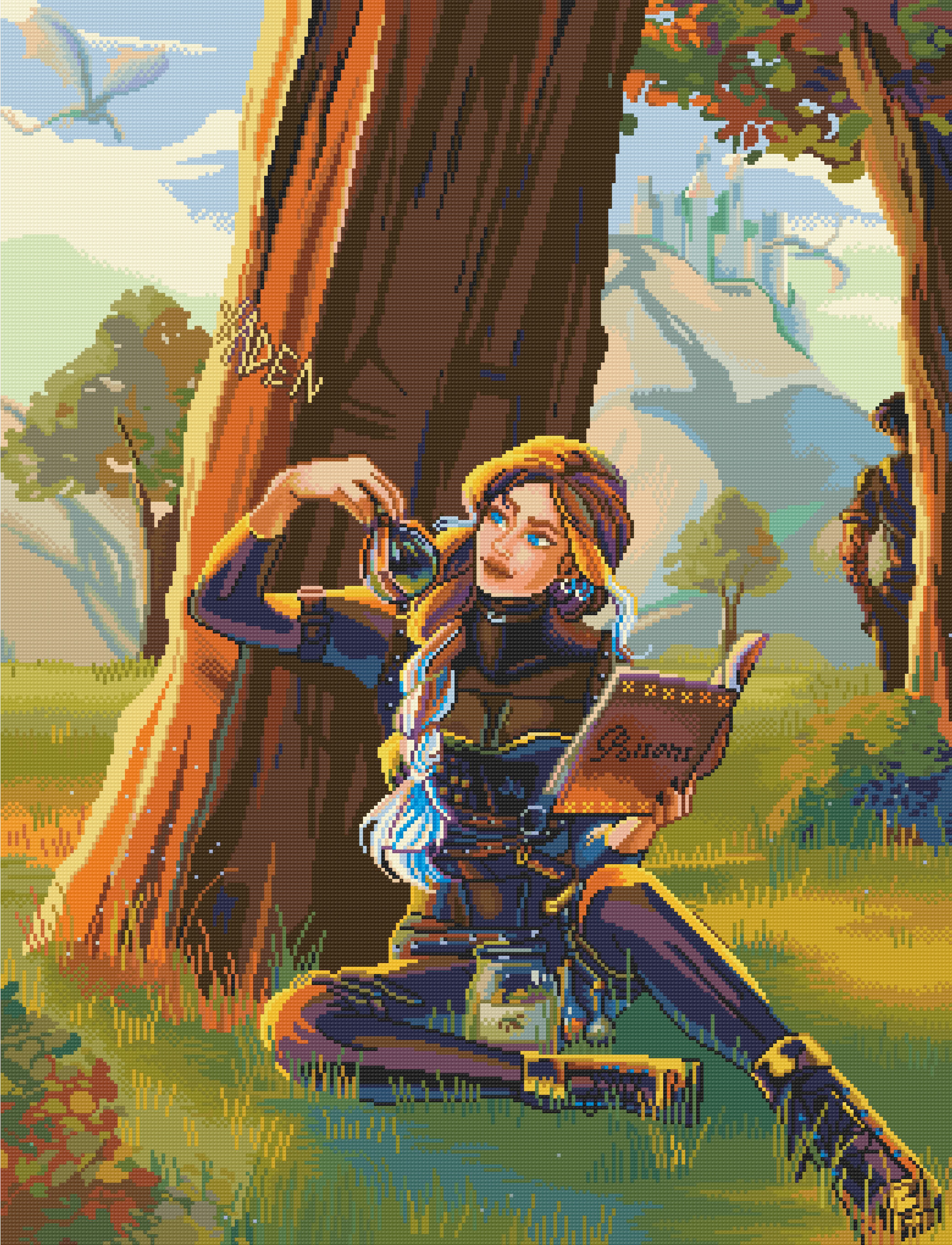 Violet Violence | Pixel Charted | Ready To Ship – Jaded Gem Shop