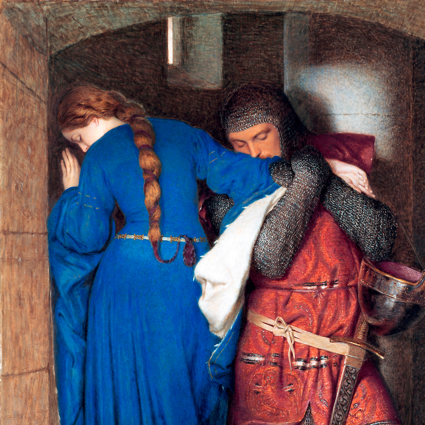 The Meeting On The Turret Stairs | Frederic William Burton – Jaded Gem Shop